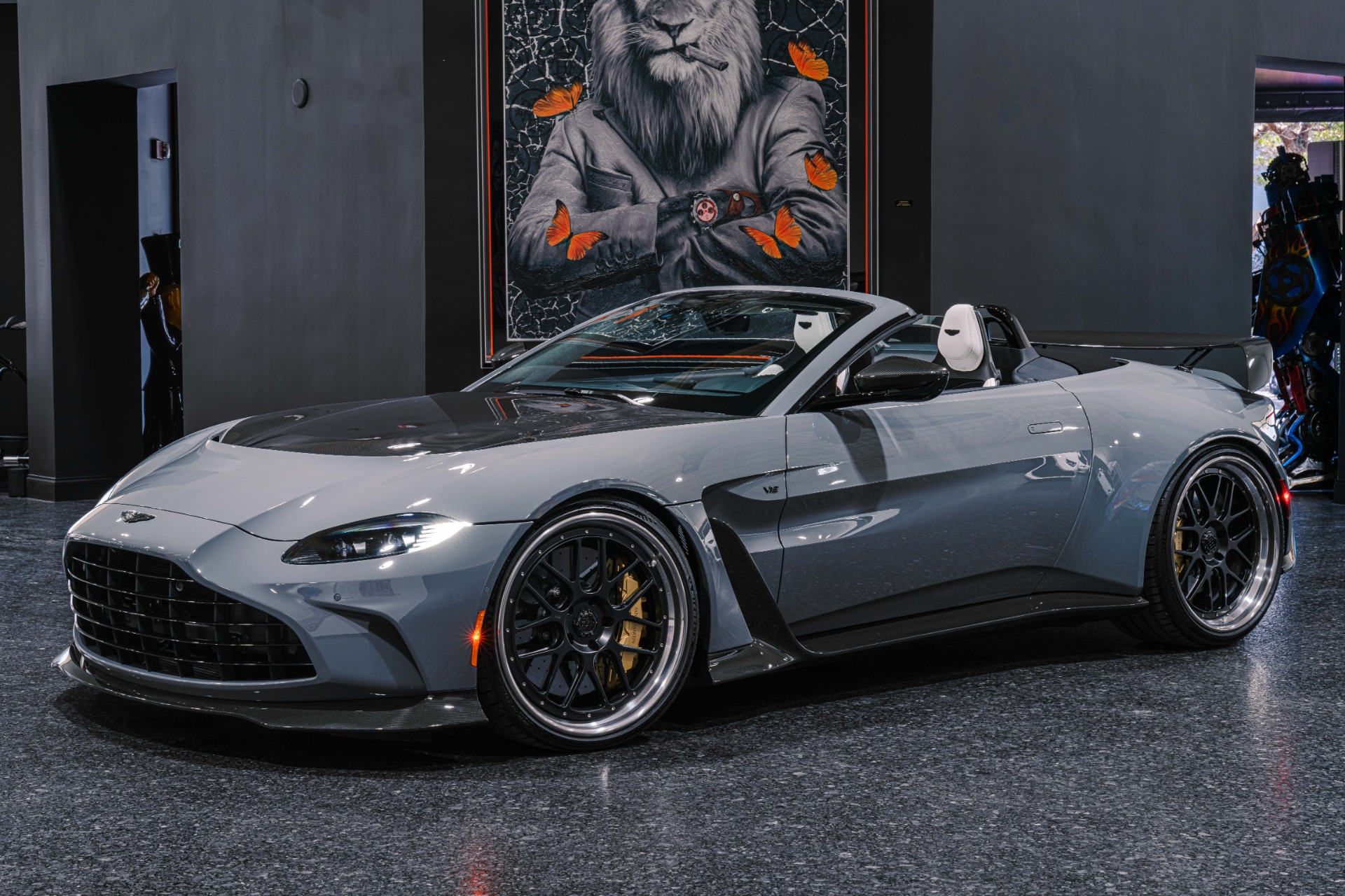 Used 2023 Aston Martin Vantage V12 Roadster w a MASSIVE 408K MSRP Lightweight Pack 1886 Wheels For Sale Sold Exotics Hunter Stock P08105